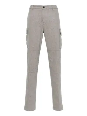 Eleventy Straight-leg Cargo Trousers - Grey
