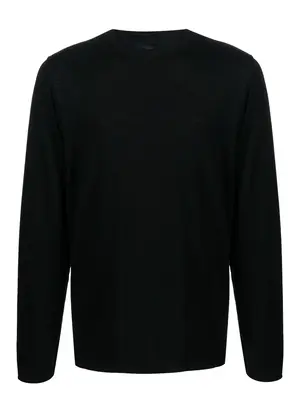 Transit Long-sleeved Wool Jumper - Black