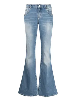 Blumarine Low-rise Bootcut Jeans - Blue