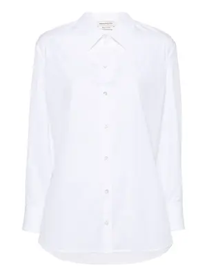 Alexander McQueen Poplin Cotton Shirt - White