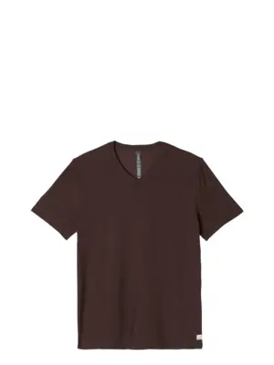 Vuori Vuori Strato Tech V-Neck T-Shirt Java Heather
