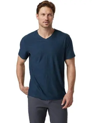 Vuori Strato Tech V-Neck T-Shirt Navy Heather
