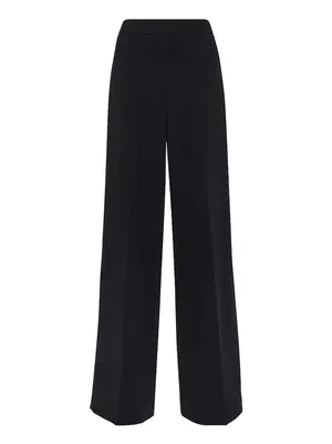 JOSEPH Alane High-rise Wide-leg Pants - Black