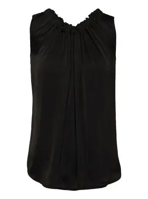 Velvet By Graham & Spencer Mindi Satin Top - Black