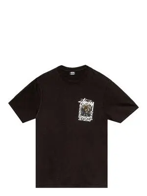 StÜssy Camellias Pigment Dyed Tee - Black