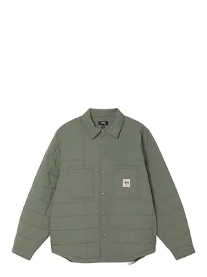 StÜssy Quilted Fatigue Shirt - Green