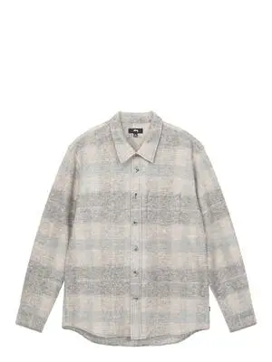StÜssy Plaid Knit Shirt - Grey