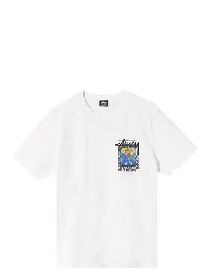 StÜssy Camelias Pigment Dyed Tee 'natural - White
