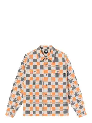 StÜssy Brent Plaid Long-sleeve Shirt - Tan