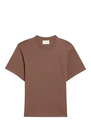 Loulou De Saison Pima Cotton-jersey T-shirt - Brown