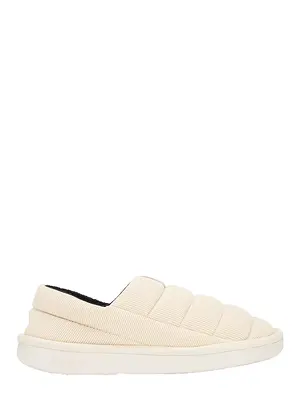 BRUNCH Puffer Corduroy Slides - Cream