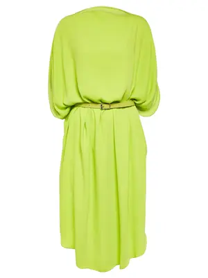 MAISON MARGIELA Belted Midi Dress - Green