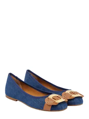 See By Chloé Chany Denim Ballet Flats - Blue