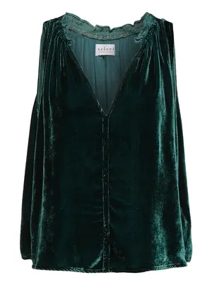 Velvet By Graham & Spencer Prima Tank Top - Green