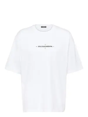 Dolce & Gabbana Logo Cotton Jersey T-shirt - White