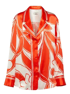 Sir The Label Ramona Printed Silk Satin Shirt - Multicoloured