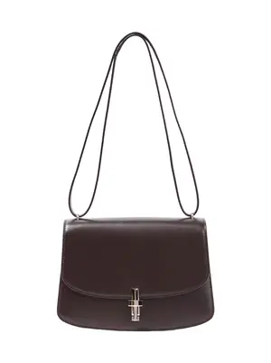 THE ROW Sofia 8.75 Leather Shoulder Bag - Brown