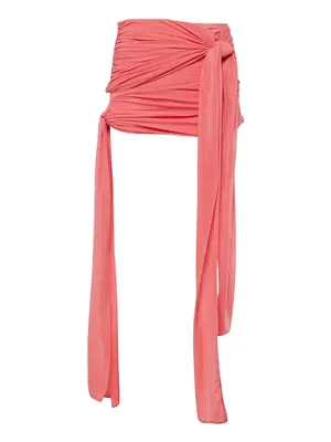 Blumarine Ruched Mini Skirt - Pink