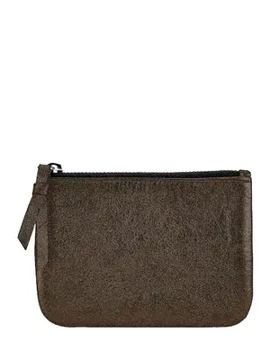 Gigi New York Small Leather Pouch - Metallic