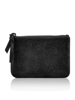 Gigi New York Leather Small Pouch - Metallic