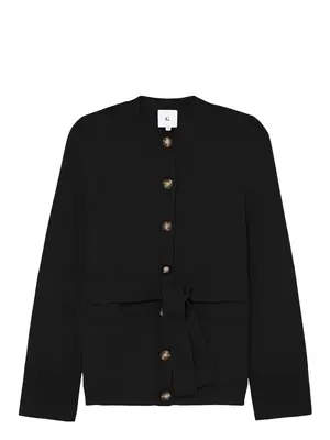G. LABEL BY GOOP G. Label Fine Knit Wool Cardigan