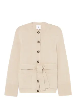 G. LABEL BY GOOP G. Label Fine Knit Wool Cardigan