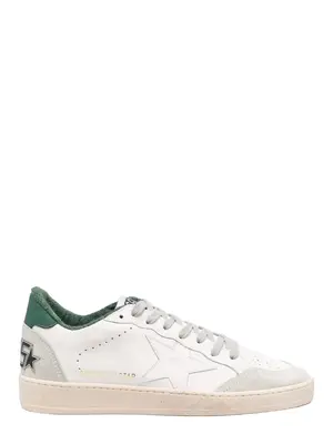 GOLDEN GOOSE Ball Star Leather Sneakers - Green