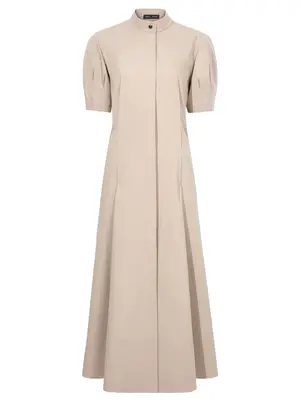 Proenza Schouler Tracey Buttoned Slits Midi Dress - Neutrals