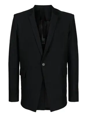 Boris Bidjan Saberi Shawl-lapels Single-breasted Blazer - Black
