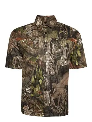 LOCAL AUTHORITY LA La Slash Camouflage-pattern Shirt - Green