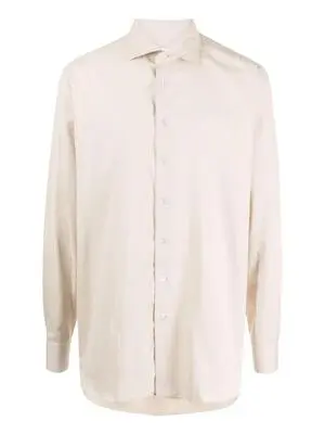 LARDINI Classic-collar Long-sleeve Shirt - White