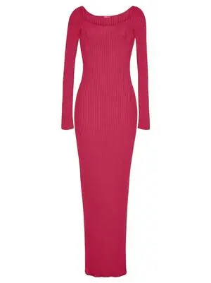 Adam Lippes Florentine Silk-blend Maxi Dress - Pink