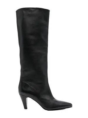 Claudie Pierlot 75mm Leather Knee-high Boots - Black