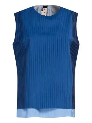 Marni Sleeveless Pinstripe Blouse - Blue