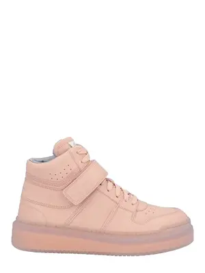 Santoni Leather High-top Sneakers - Pink