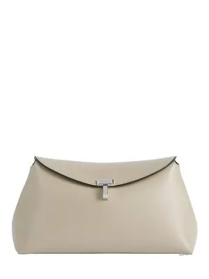 TOTÊME T-Lock Leather Clutch