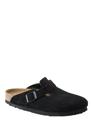 Pink Birkenstock Boston Clogs - Black
