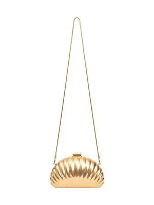 Simkhai Simkhai Monet Shell Clutch Gold