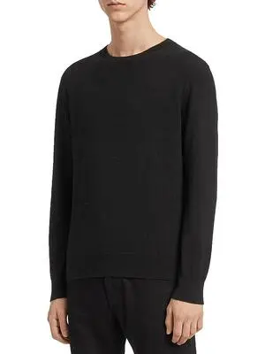 Zegna Oasi Cashmere Crewneck Sweater - Black