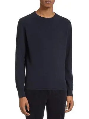 Zegna Oasi Cashmere Crewneck Sweater Navy