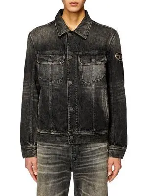 DIESEL® Barcy Denim Trucker Jacket - Black