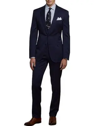Ralph Lauren Gregory Hand Tailored Wool Serge Suit Classic Navy