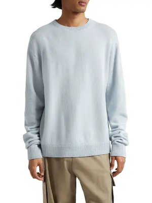 THE ELDER STATESMAN The Elder Statesman Simple Cashmere Sweater Bluebelle
