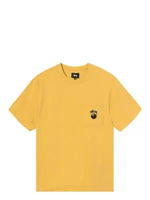 STÜSSY 8 Ball Pocket Crew 'mustard'