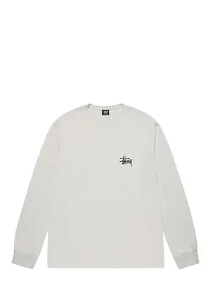 StÜssy Basic Pigment Dyed Long-sleeve Tee 'natural - White