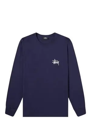 StÜssy Basic Long-sleeve Tee 'navy - Blue