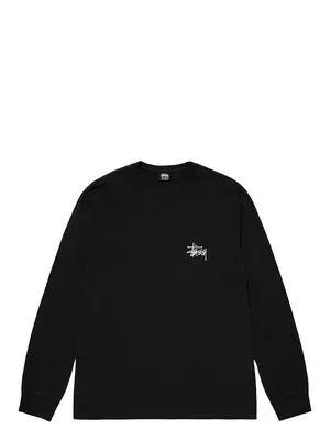StÜssy Basic Pigment Dyed Long-sleeve Tee - Black