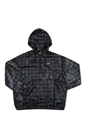 Supreme X Lacoste Reflective Grid Nylon Anorak - Black