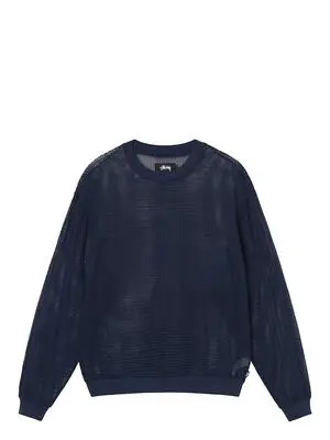 StÜssy Cotton Mesh Long-sleeve Crew - Blue