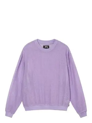 StÜssy Cotton Mesh Long-sleeve Crew 'lavender - Purple